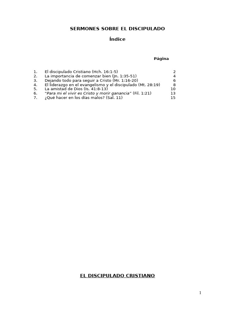 El Discipulado | PDF | Pablo el apóstol | Cristo (título)