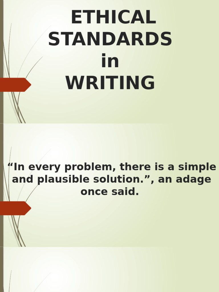 Ethical Standards in Writing | PDF | Scientific Method | Data