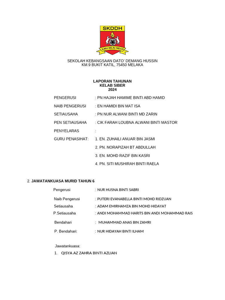 Laporan Kelab Siber 2024 | PDF