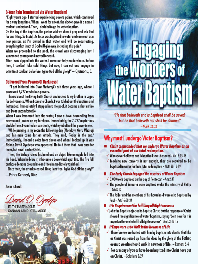 WHY%20WATER%20BAPTISM | PDF