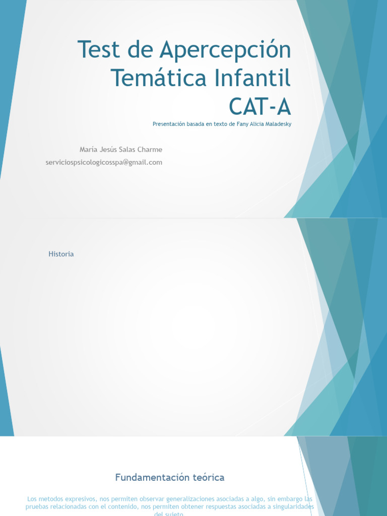 Test de Apercepción Temática Infantil CAT-A | PDF | Percepción ...