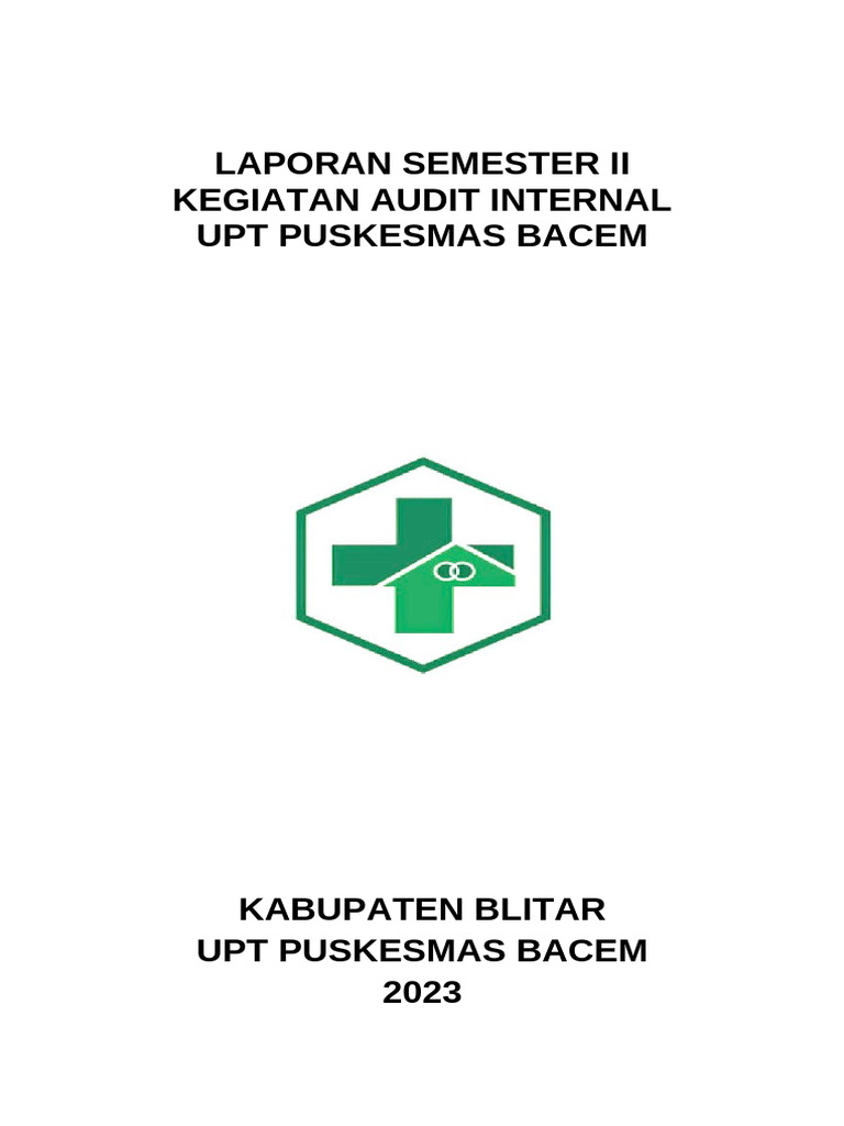 Laporan Semester II Audit Internal LABORATORIUM | PDF