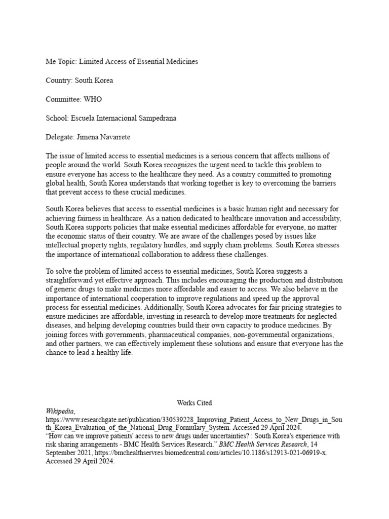 WHO Position Paper | PDF | Health Care | World Health Organization