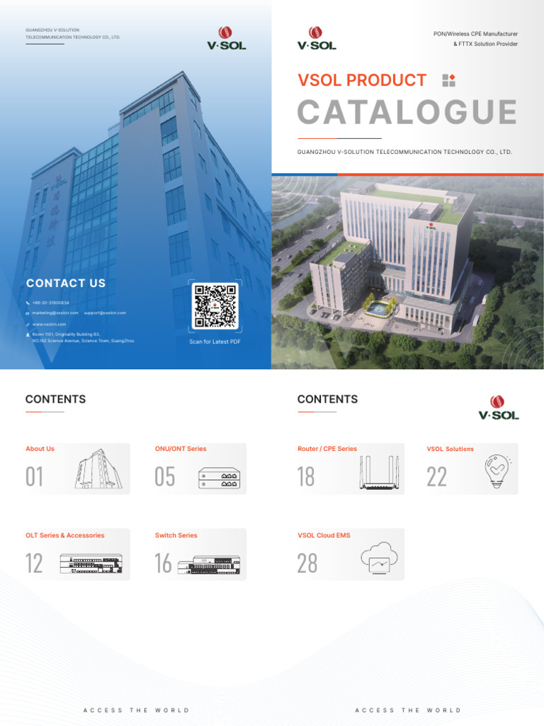 VSOL Product Catalog - 202407 | PDF | Network Switch | Telecommunications