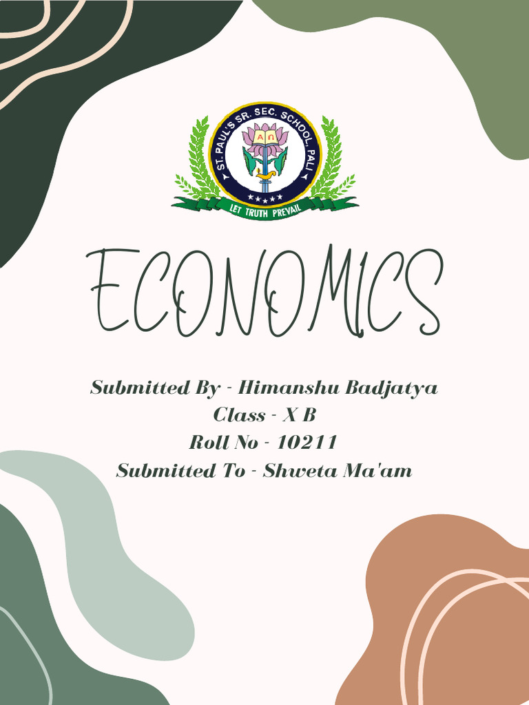 Olive Green Doodle Final Project Cover A4 Document | PDF