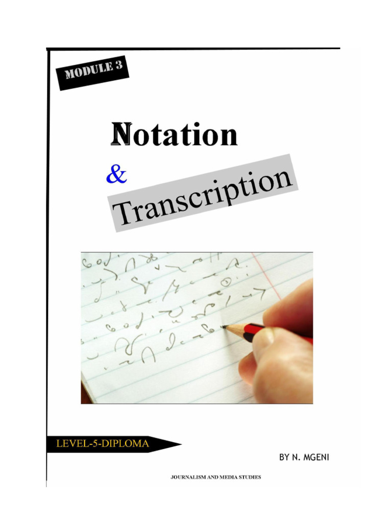Notation and Transcription | PDF | Phonetics | Linguistics
