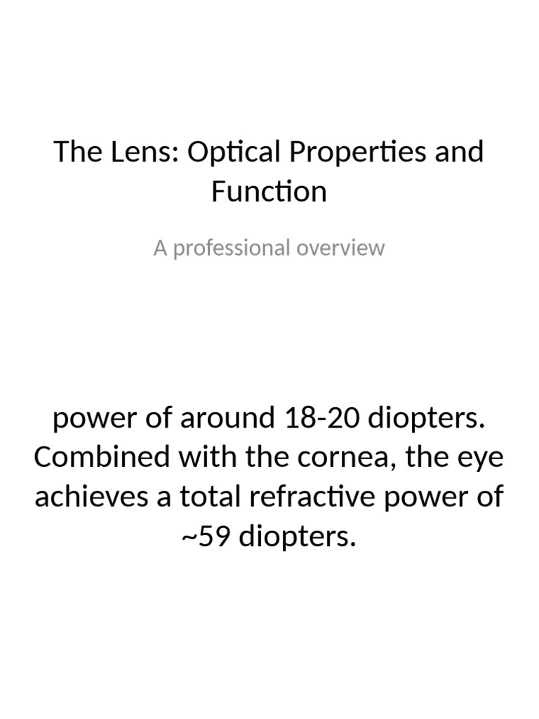 Lens Function Focus | PDF