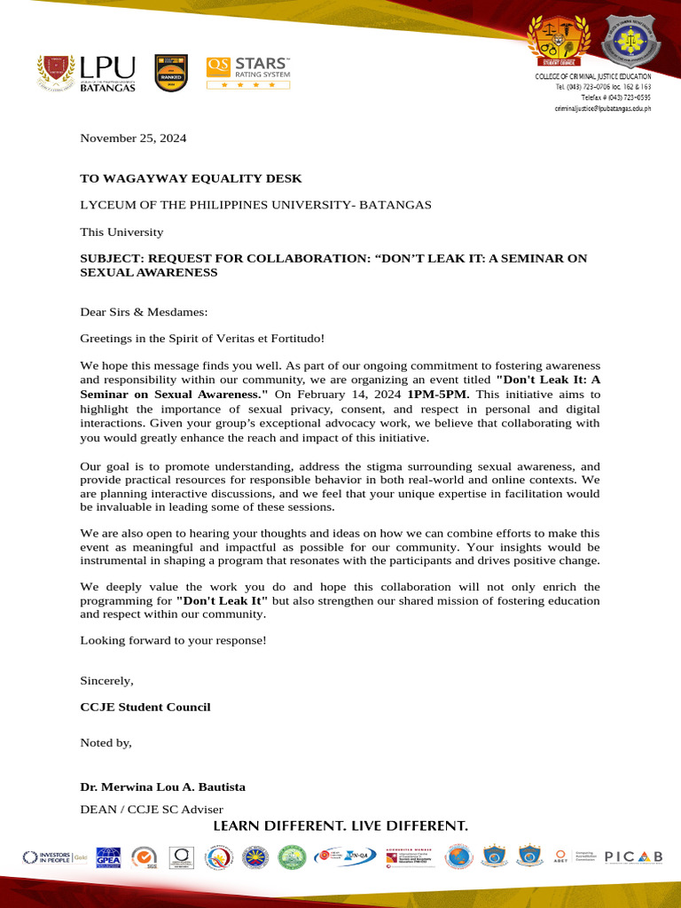 Invitation Letter Wagyway | PDF