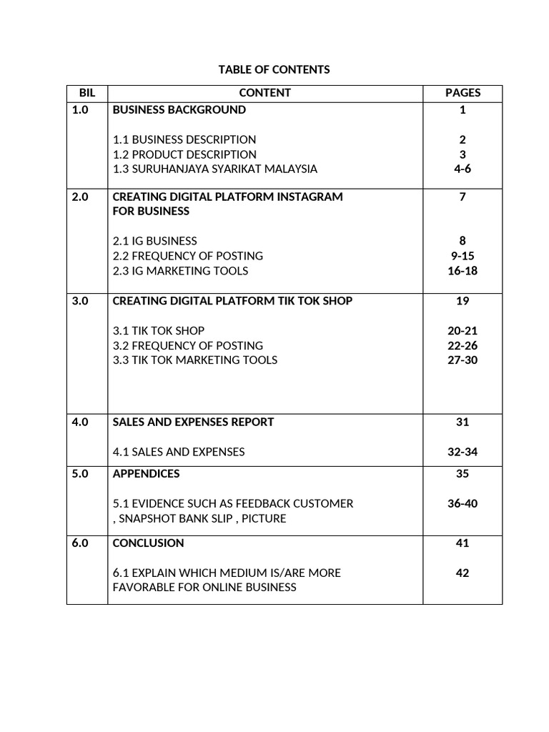 TABLE OF CONTENTS (1) | PDF