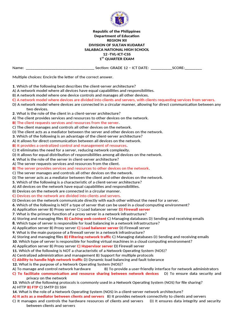 1ST QUARTER ICT 12 | PDF | Computer Network | World Wide Web