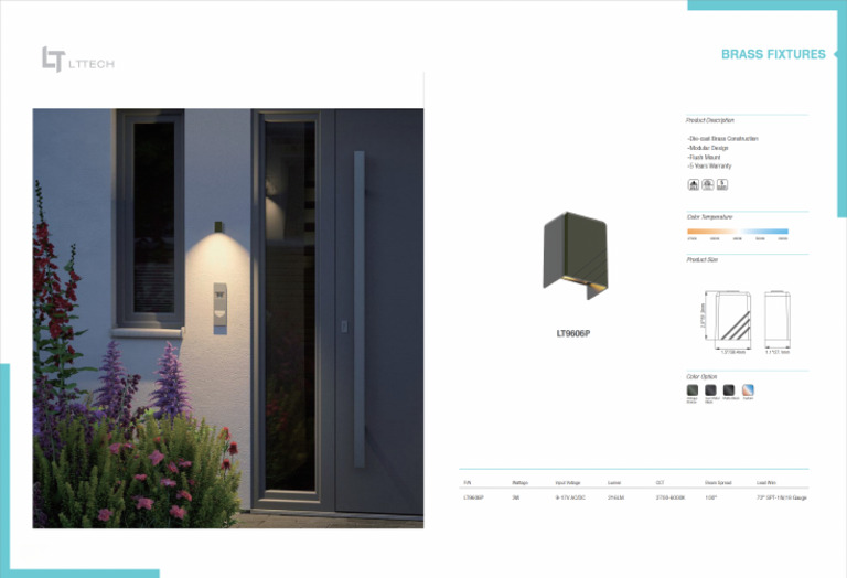 LT9606P Wall Lights For Landscape Lighting | PDF