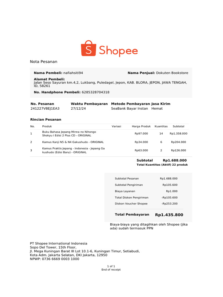 invoice_2912792820 SHOPEE | PDF