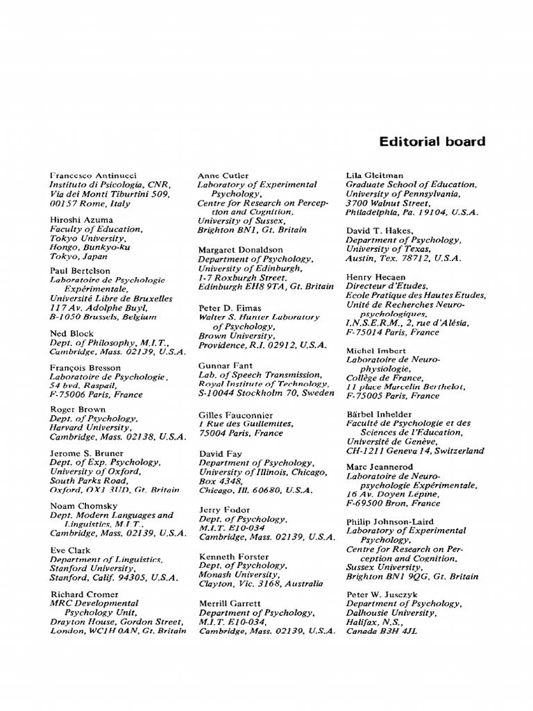 Cognition, Vol. 7, No. 1 (Mary Sue Ammon, Dan I. Slobin, Anthony F ...