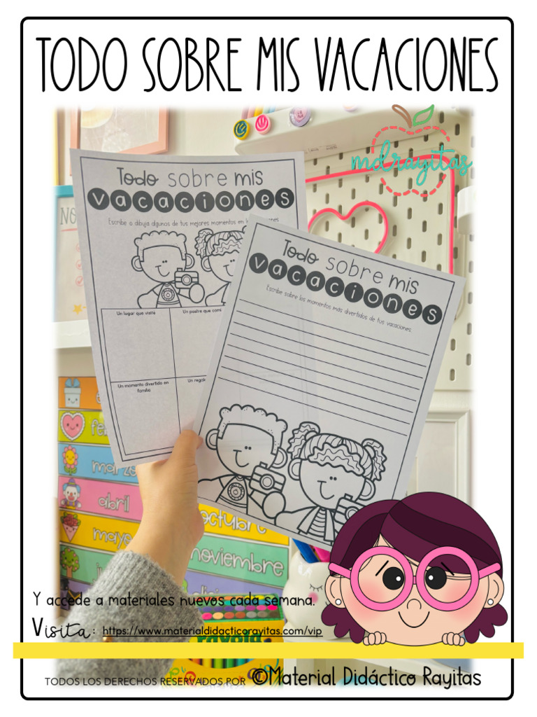 Todo Sobre Mis Vacaciones | PDF