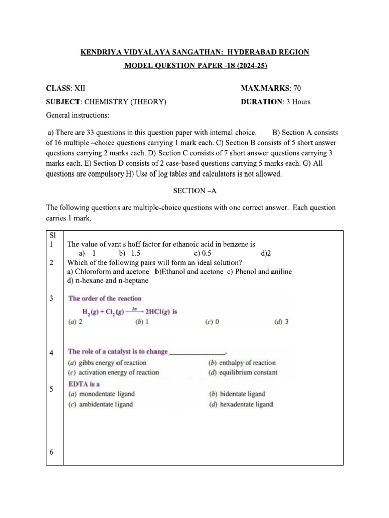 Chemistry Pyqs | PDF