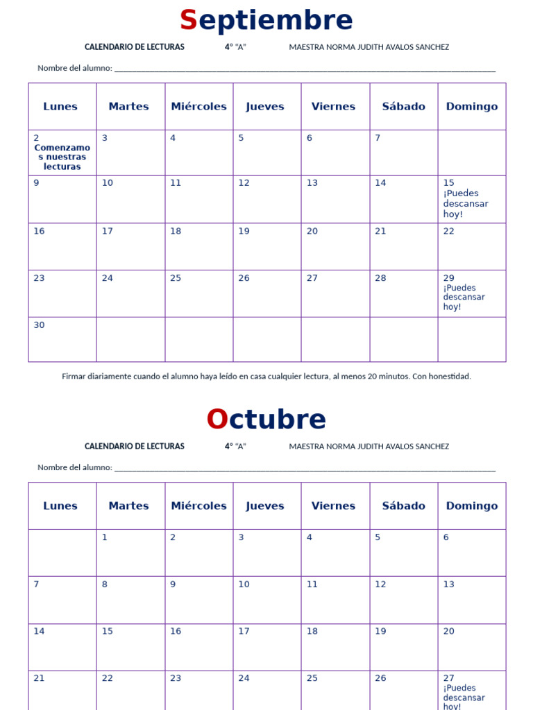 CALENDARIO DE LECTURAS DICIEMBRE | PDF | Calendario