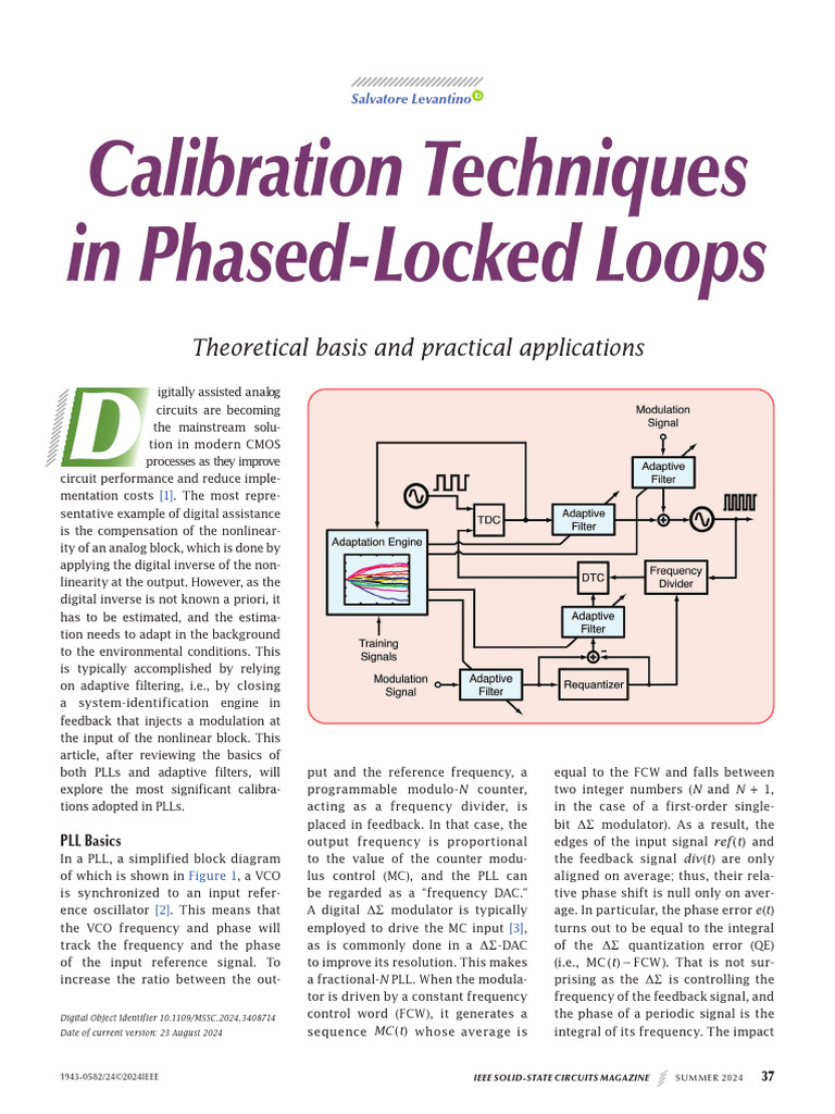 Calibration_Techniques_in_Phased-Locked_Loops_Theoretical_basis_and ... Calibration_Techniques_in_Phased-Locked_Loops_Theoretical_basis_and ...