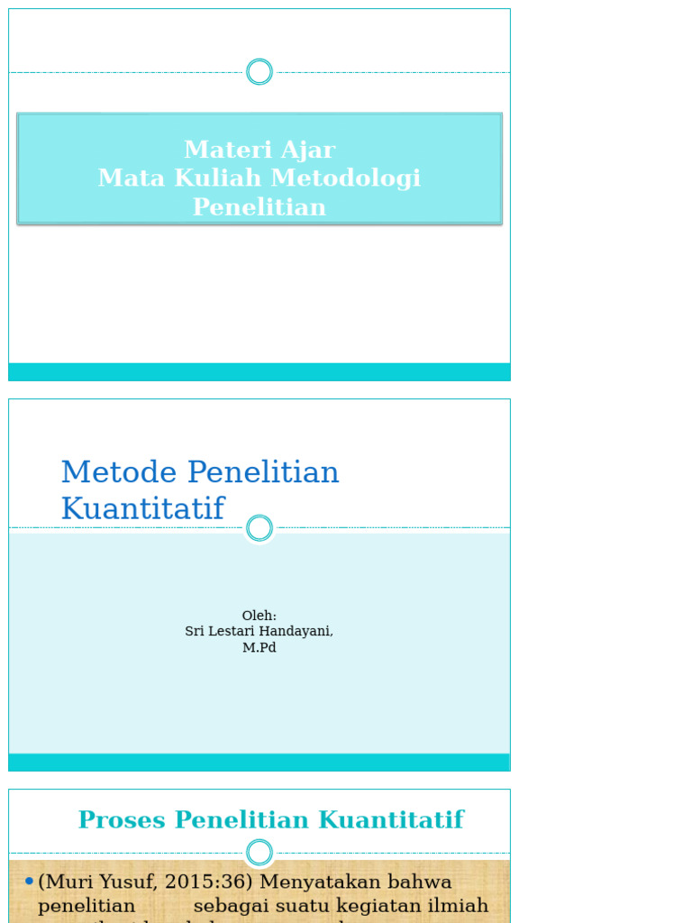 2. PPT Materi Ajar Metodologi Penelitian (Ganjil 2018-2019) | PDF