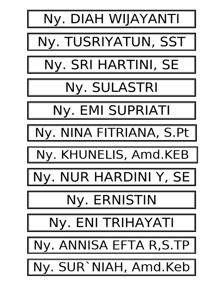 Tulisan NAMA PKK | PDF