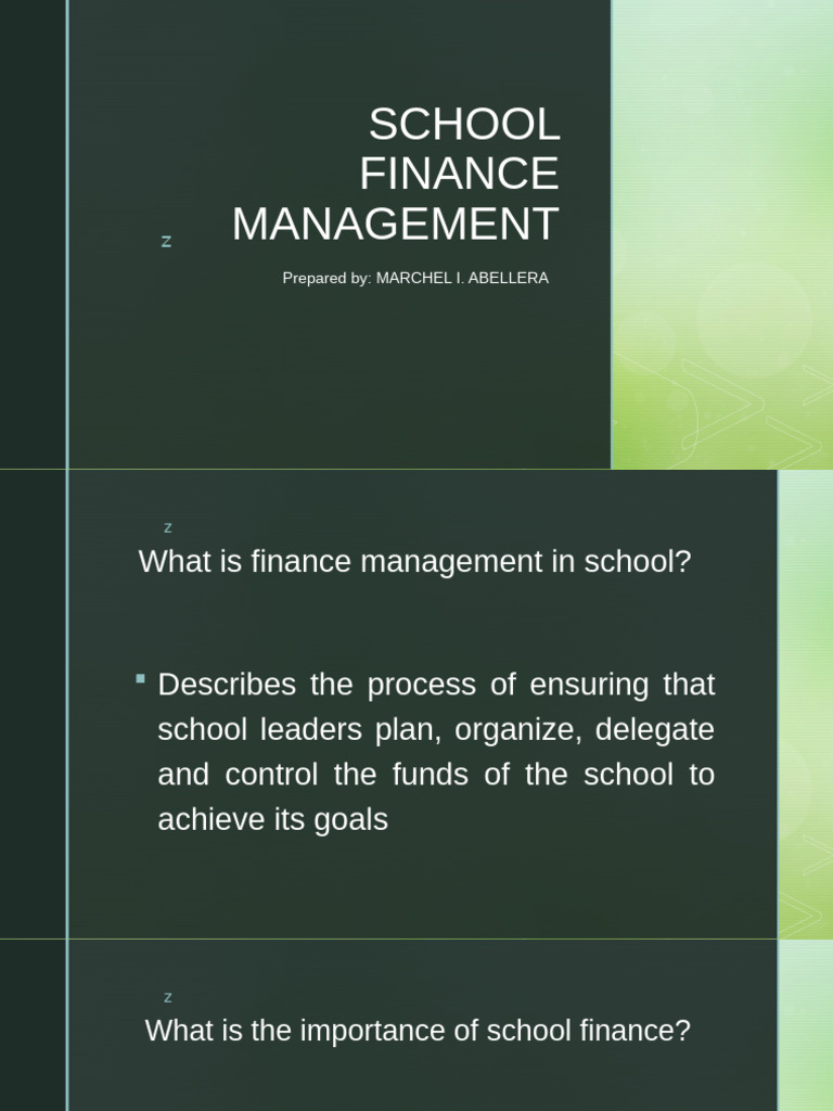 Effective School Finance Management Guide | PDF | Expense | Budget