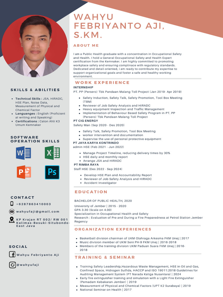 CV Wahyu K3 | PDF | Occupational Safety And Health | Workplace