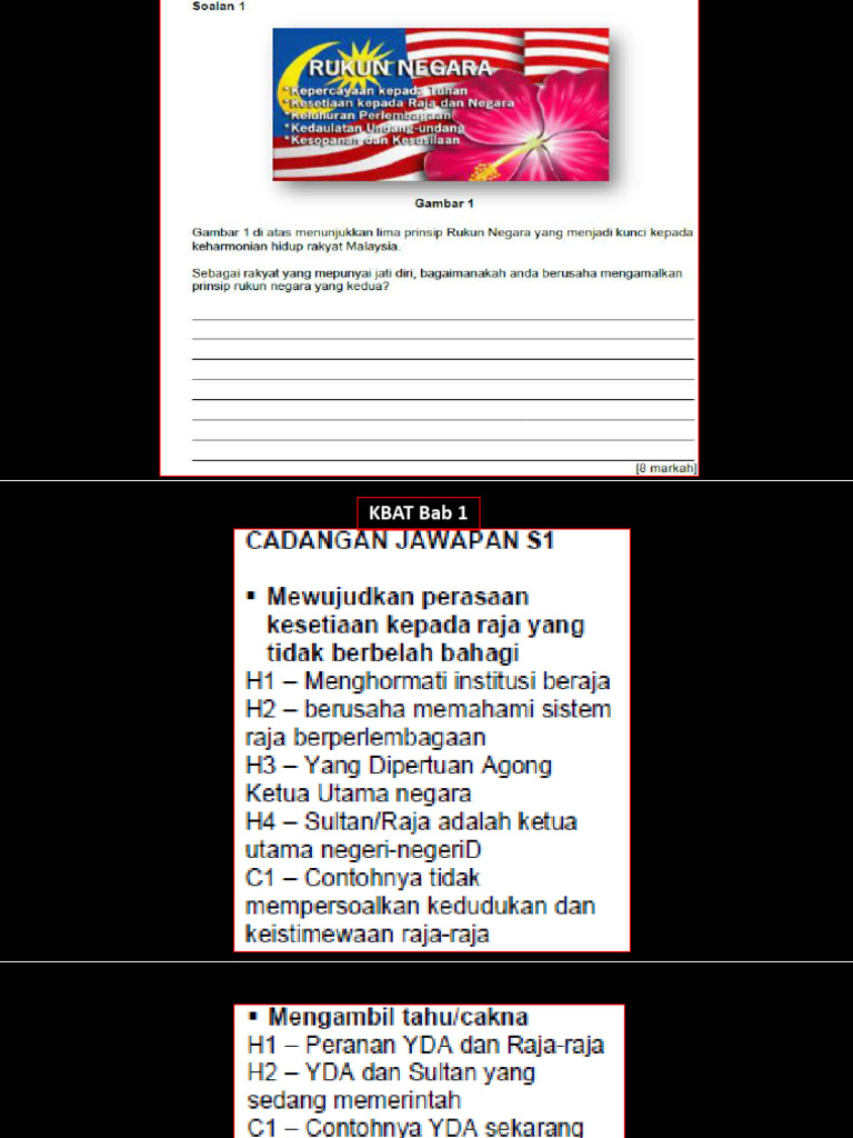 F4 Sejarah Bab 1 KBAT | PDF