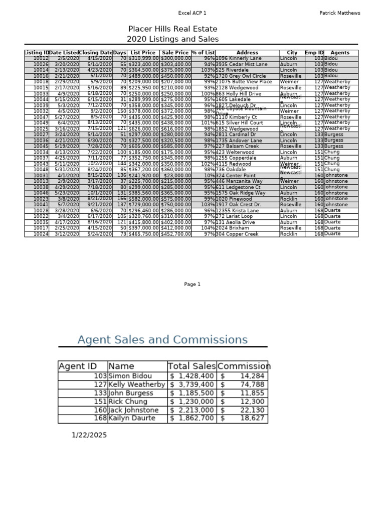 PM Excel ACP 1 | PDF