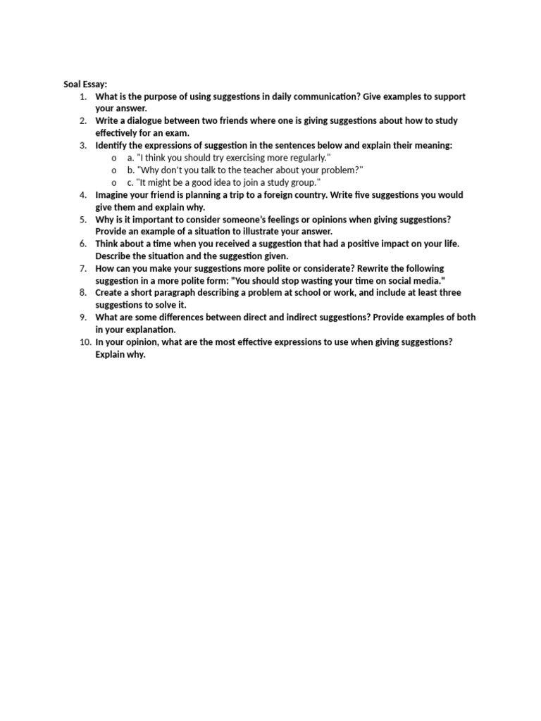 Soal Essay Pdf