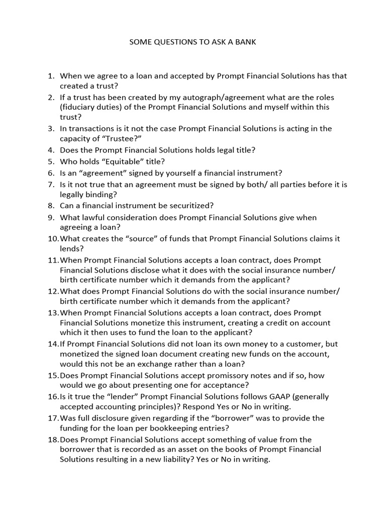Loan Agreement Inquiry and Disclosure | PDF | Loans | Mortgages