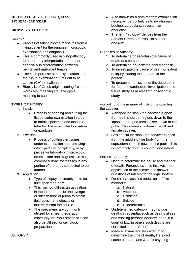 BIOPSY-VS.-AUTOPSY-2 | PDF | Cytopathology | Autopsy