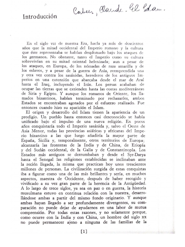 Cahen Claude (Islam) | PDF