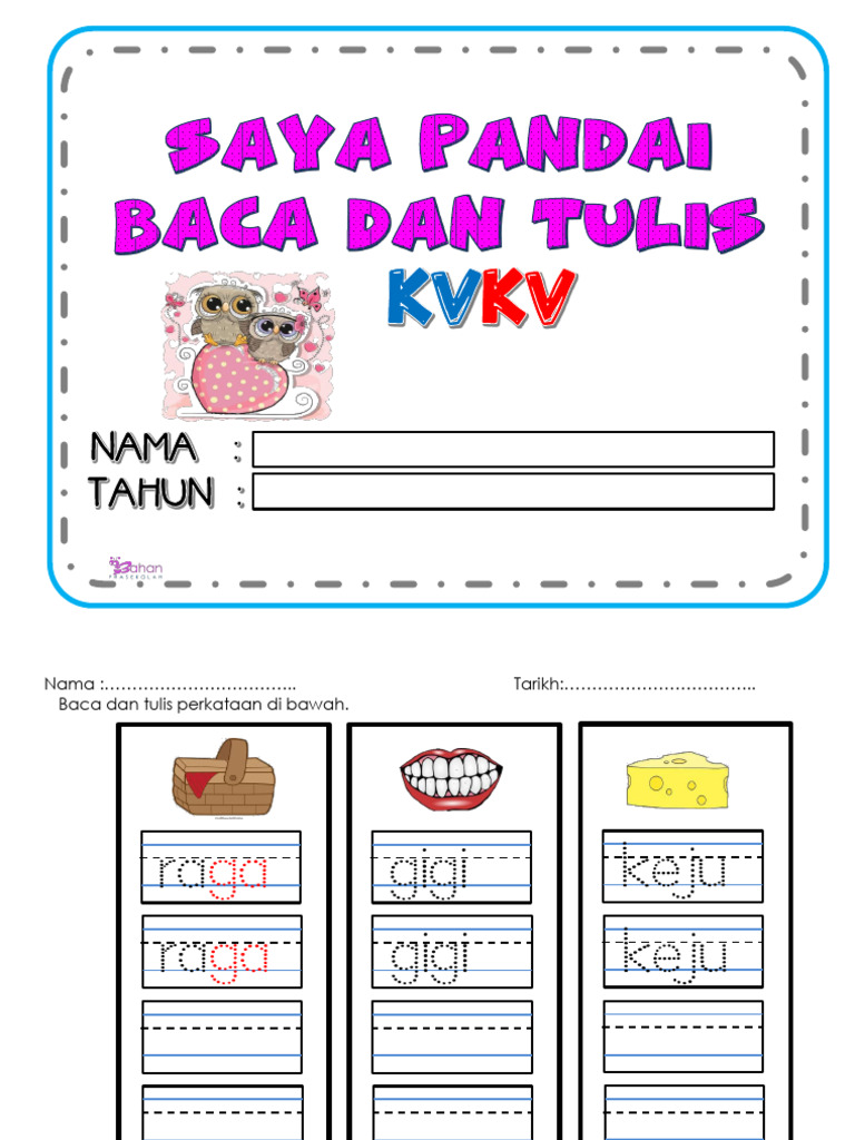 Saya Pandai Baca Dan Tulis KVKV | PDF