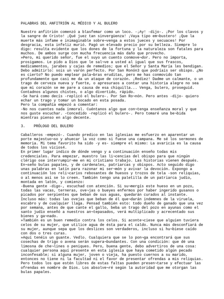 cuento del bulero | PDF | Cristo (título) | Pecado