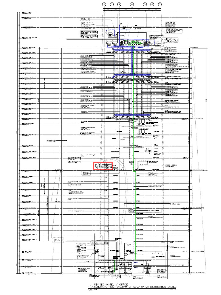 p5-01 Schematic Riser Diagram of Cold Water Distribution System ...