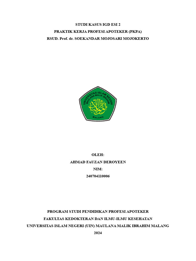 Studi Kasus Igd Esi 2 | PDF