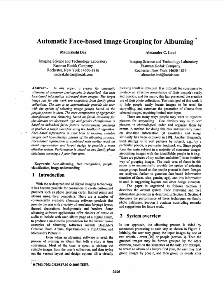 automatic-facebased-image-grouping-for-albuming | PDF | Statistical Classification | Cluster ...