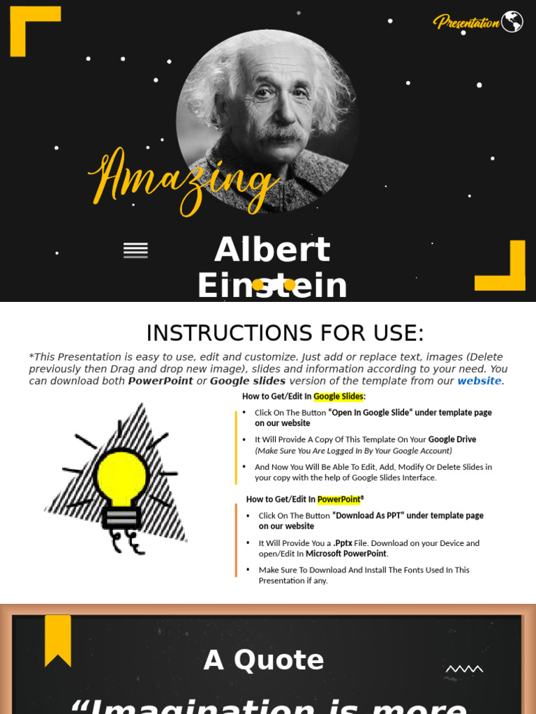 004 Worlds Great Scientist Presentation Albert Einstein | PDF ...