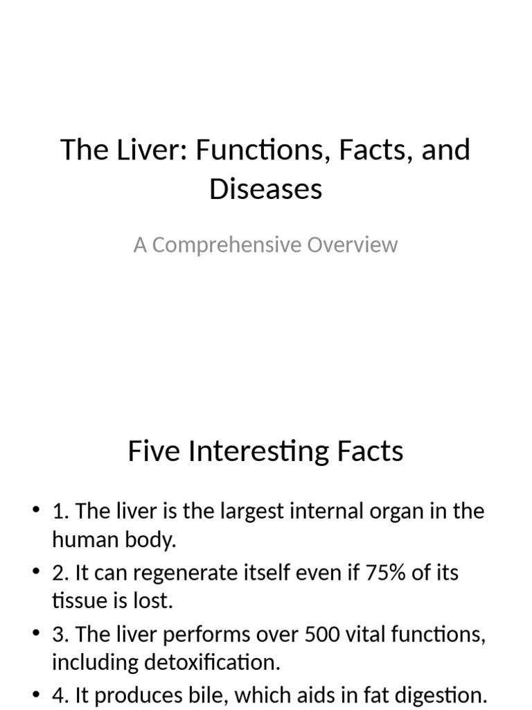Liver Presentation | PDF