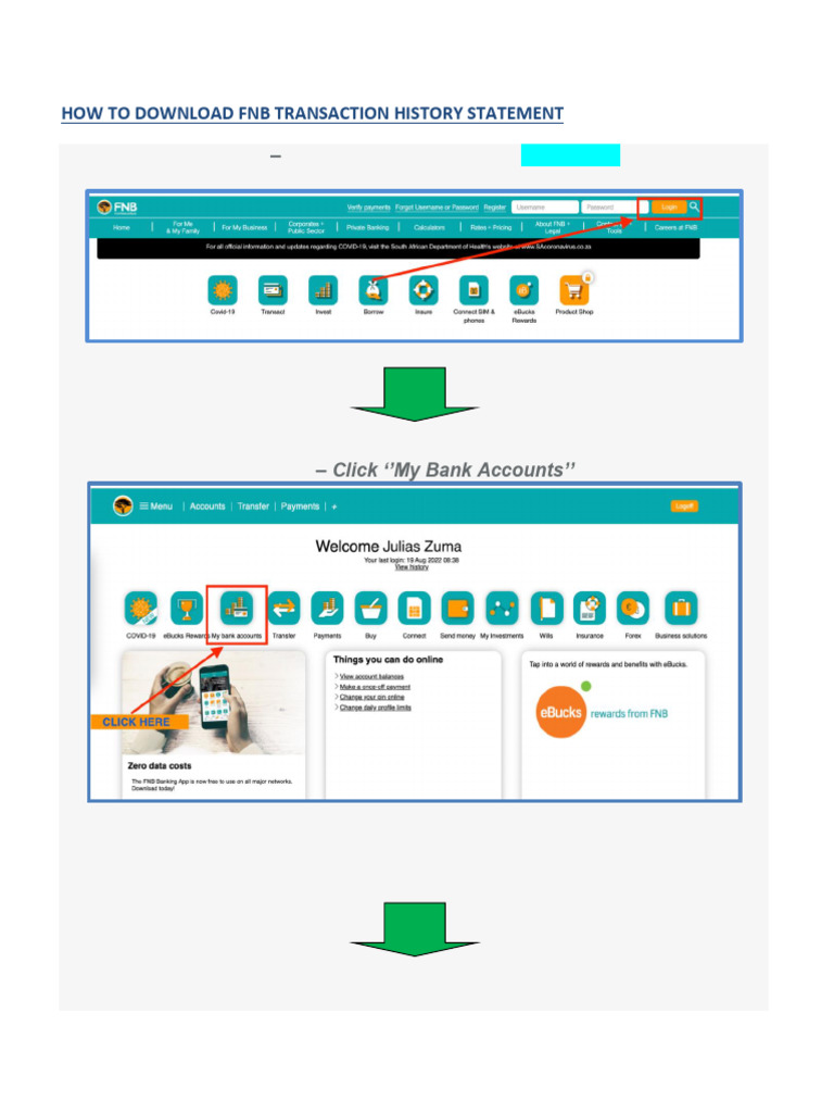 How To Download FNB Transaction History | PDF