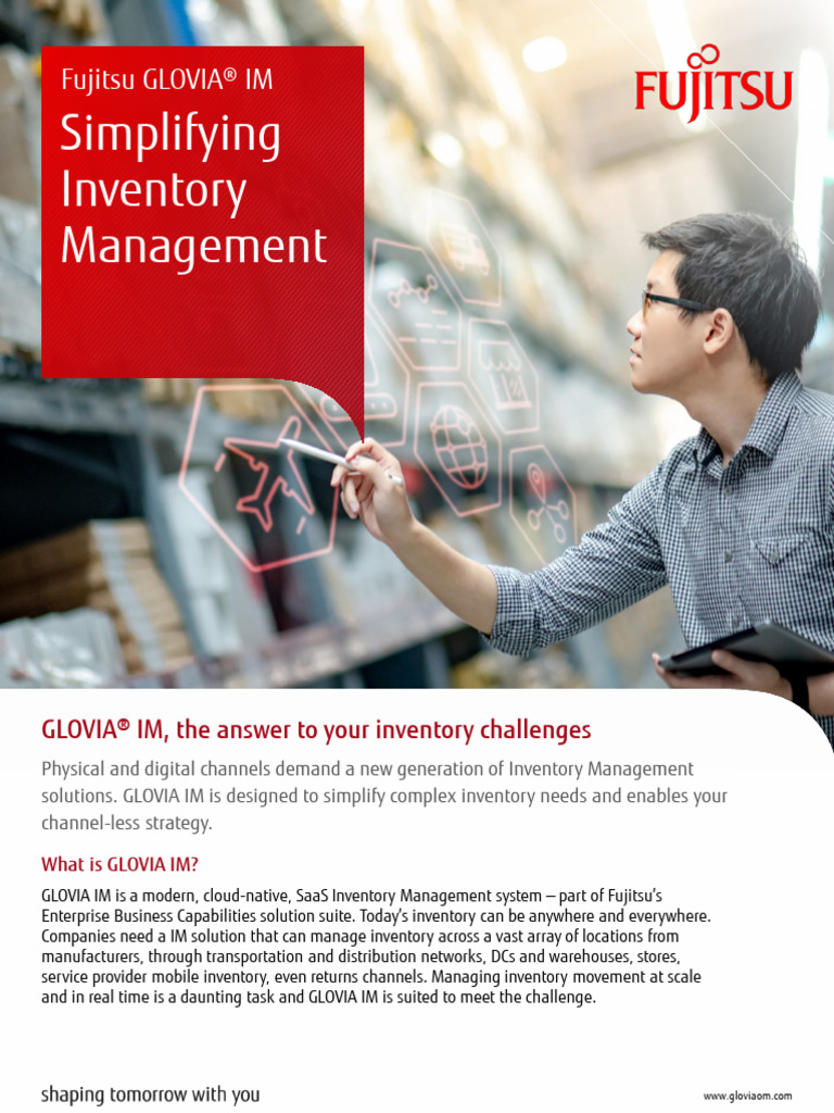 Glovia | PDF | Inventory | Supply Chain