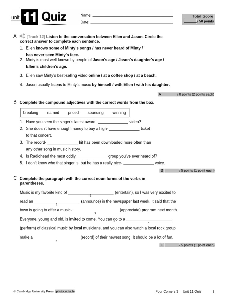 Written Exam Unit III | PDF | Syntax | Grammar