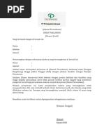Contoh Template Surat Paklaring | PDF