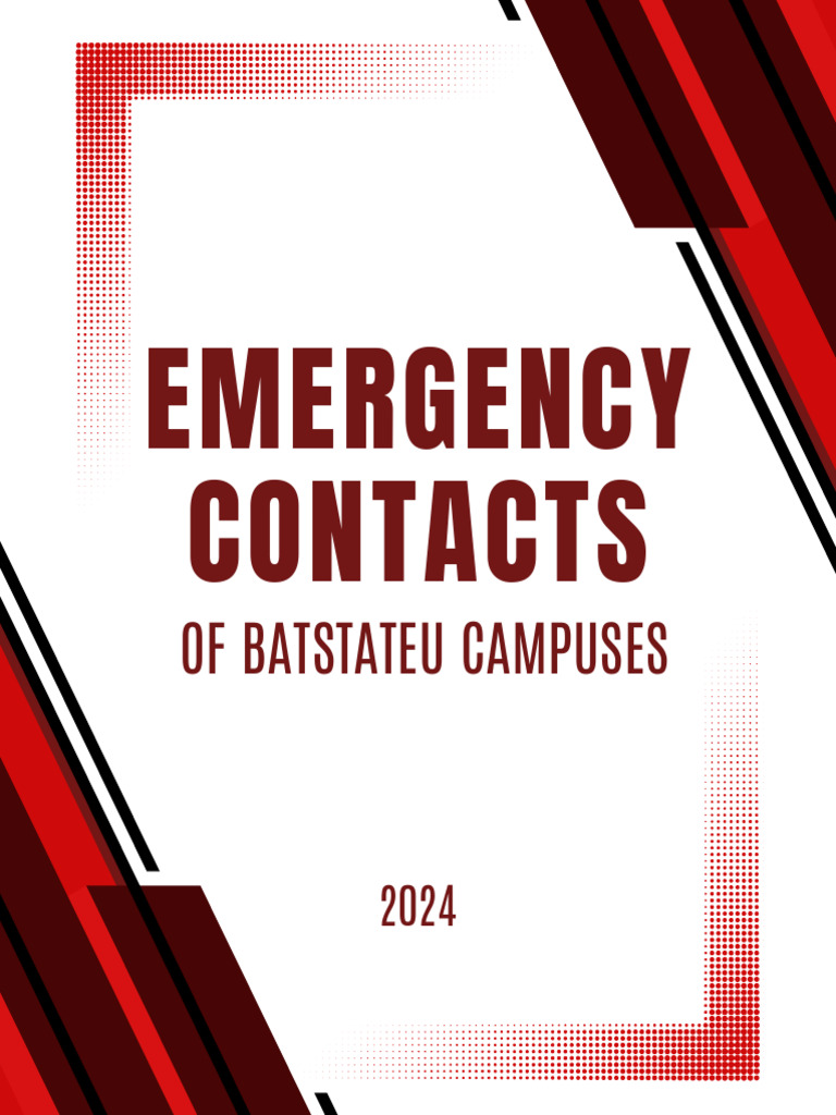 Batangas Emergency Contact Numbers 2024 | PDF | Law Enforcement | Crime ...