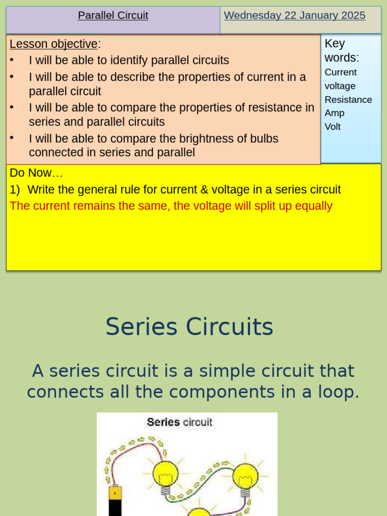 Series vs Parallel Circuits Explained | PDF