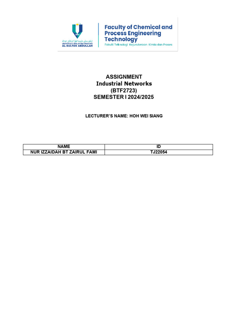 Industrial Networks Lab Assignment Guide | PDF | Secure Shell ...