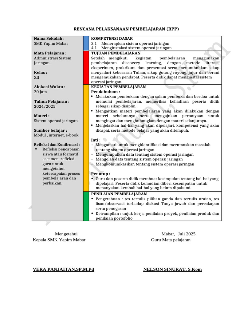 Perangkat_ ASJ | PDF