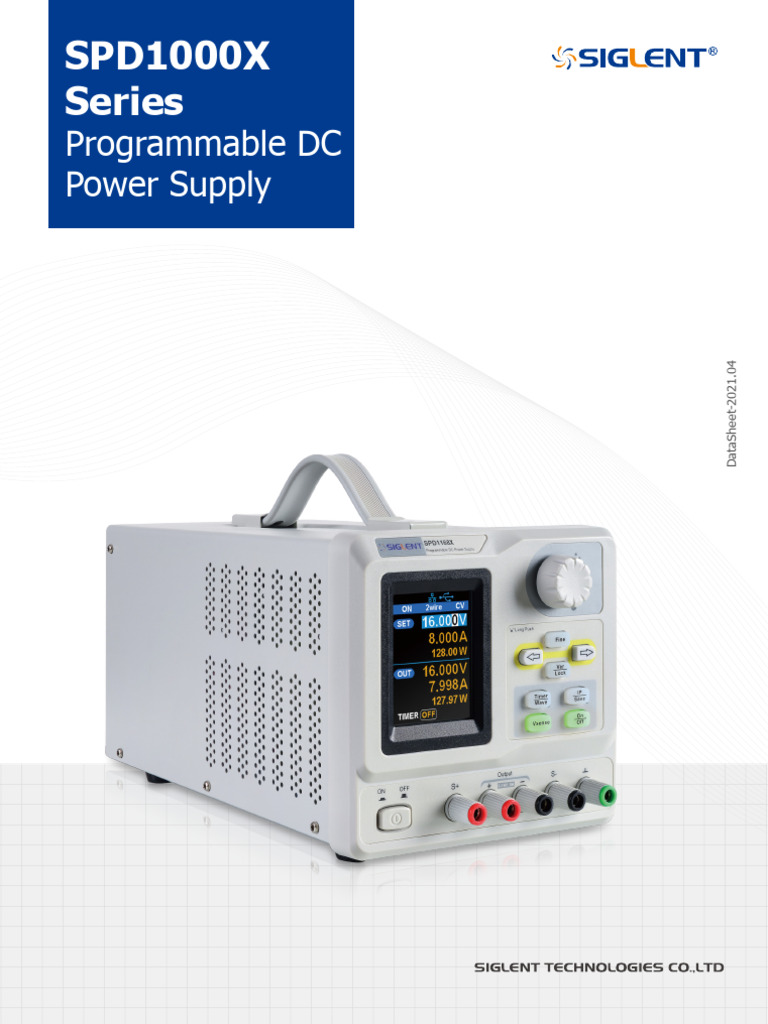 SPD1000X DataSheet DS0501X-E02D | PDF | Power Supply | Computer Engineering