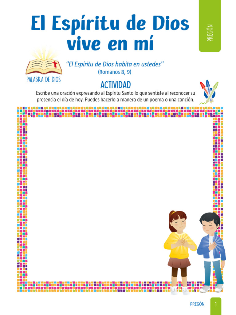 L9N Unidad-1niño | PDF | Oración | espíritu Santo