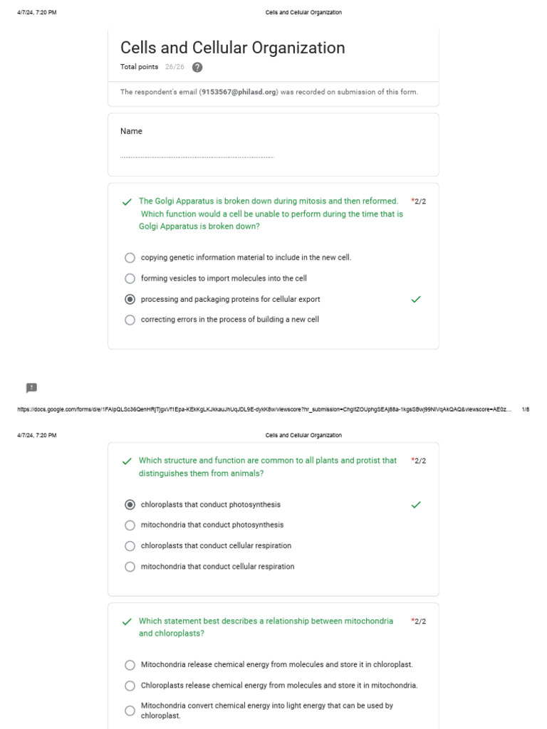 Cells and Cellular Organization | PDF | Cell (Biology) | Cell Membrane