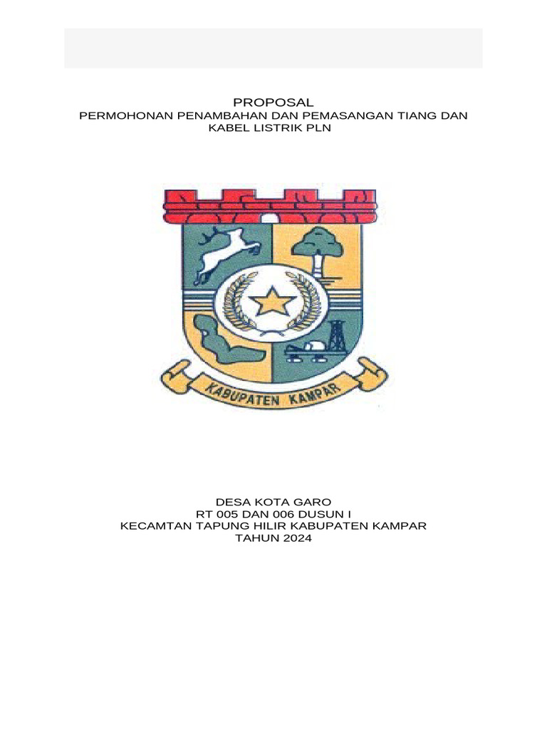 Proposal Permohonan PLN | PDF